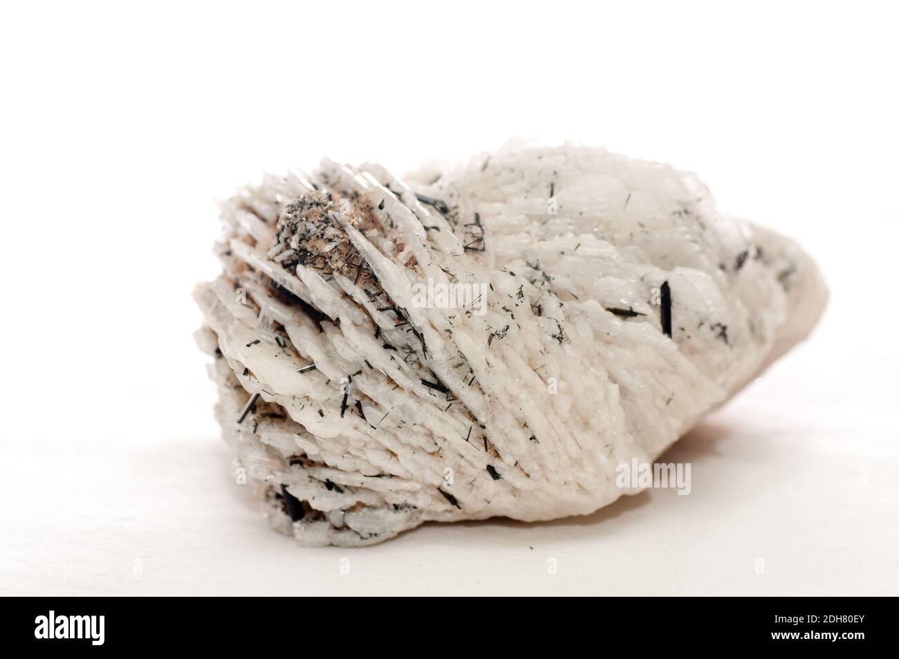 albite crystal mineral sample, a rare earth mineral Stock Photo - Alamy