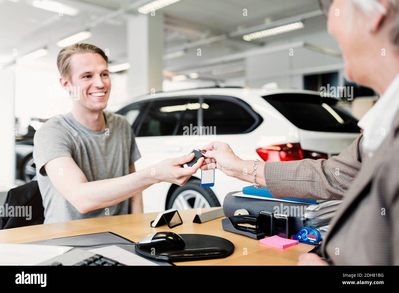 Selective focus happy man receiving hi-res stock photography and images ...