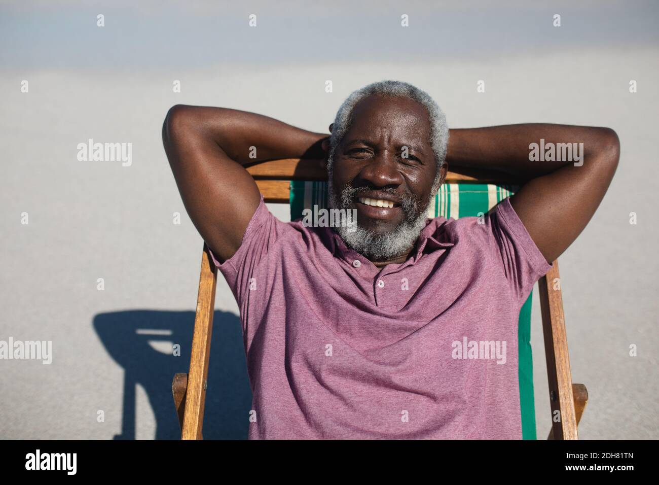 Old man enjoying free time Stock Photo - Alamy