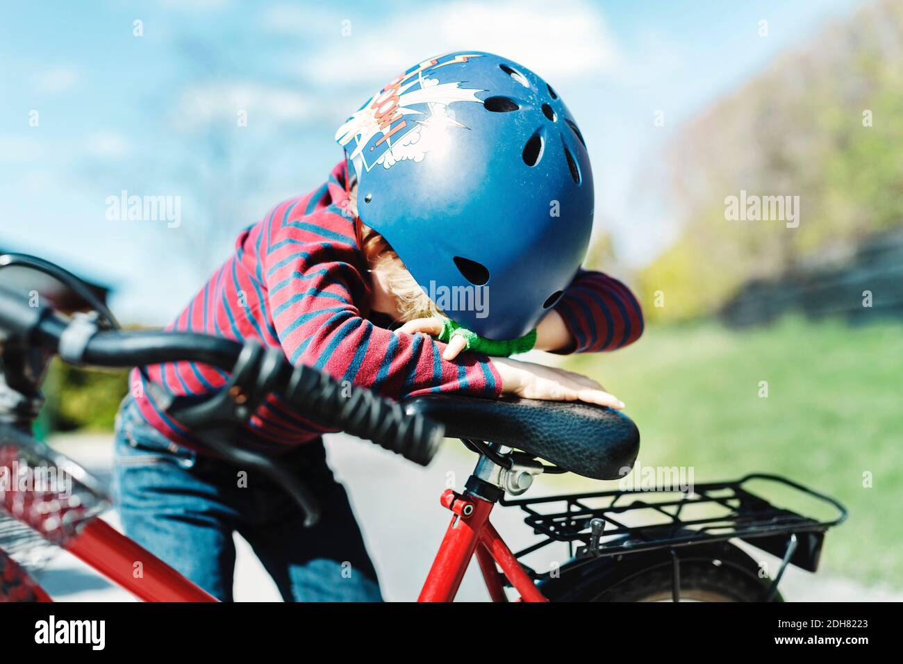 Leaning resting bicycle relaxation transportation hi-res stock ...