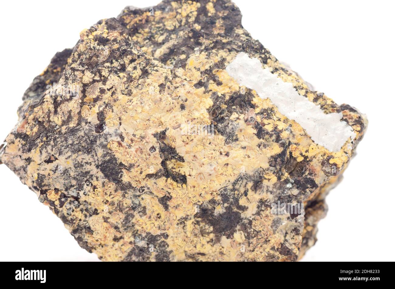 uranophane mineral element sample, uranium cousin, radioactive Stock ...