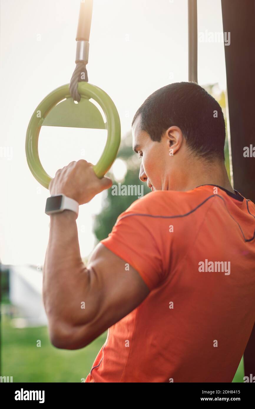 Holding his chin hi-res stock photography and images - Alamy