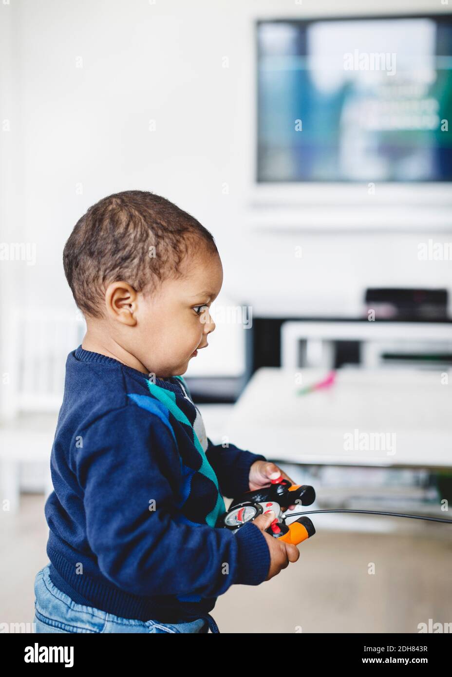 Boy operating model airplane hi-res stock photography and images - Alamy
