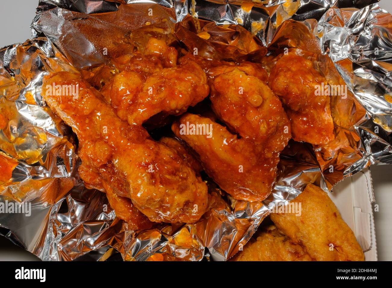 Seasoned Chicken and Fried Chicken Stock Photo - Alamy