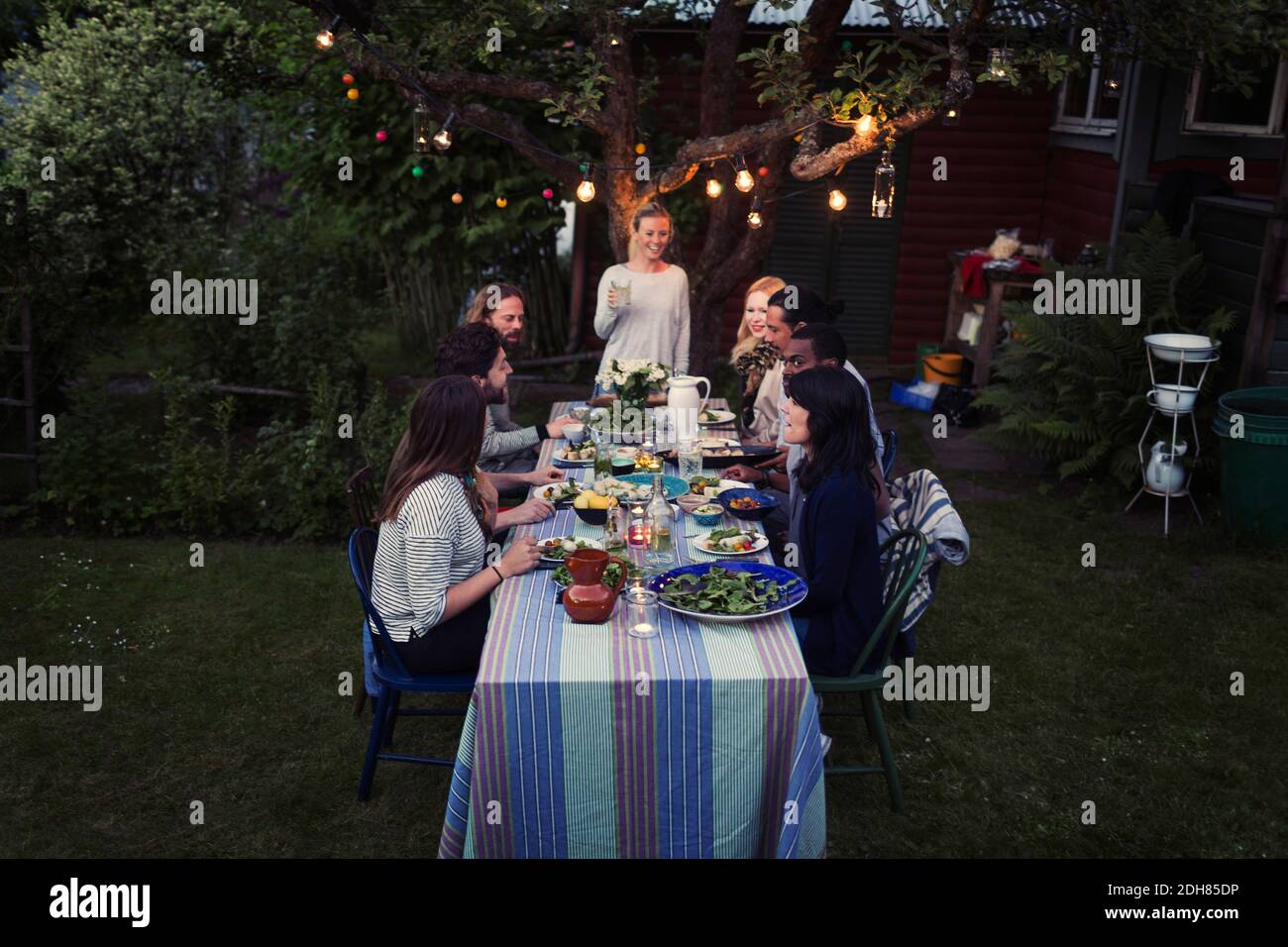 Mature woman picnic table hi-res stock photography and images - Alamy