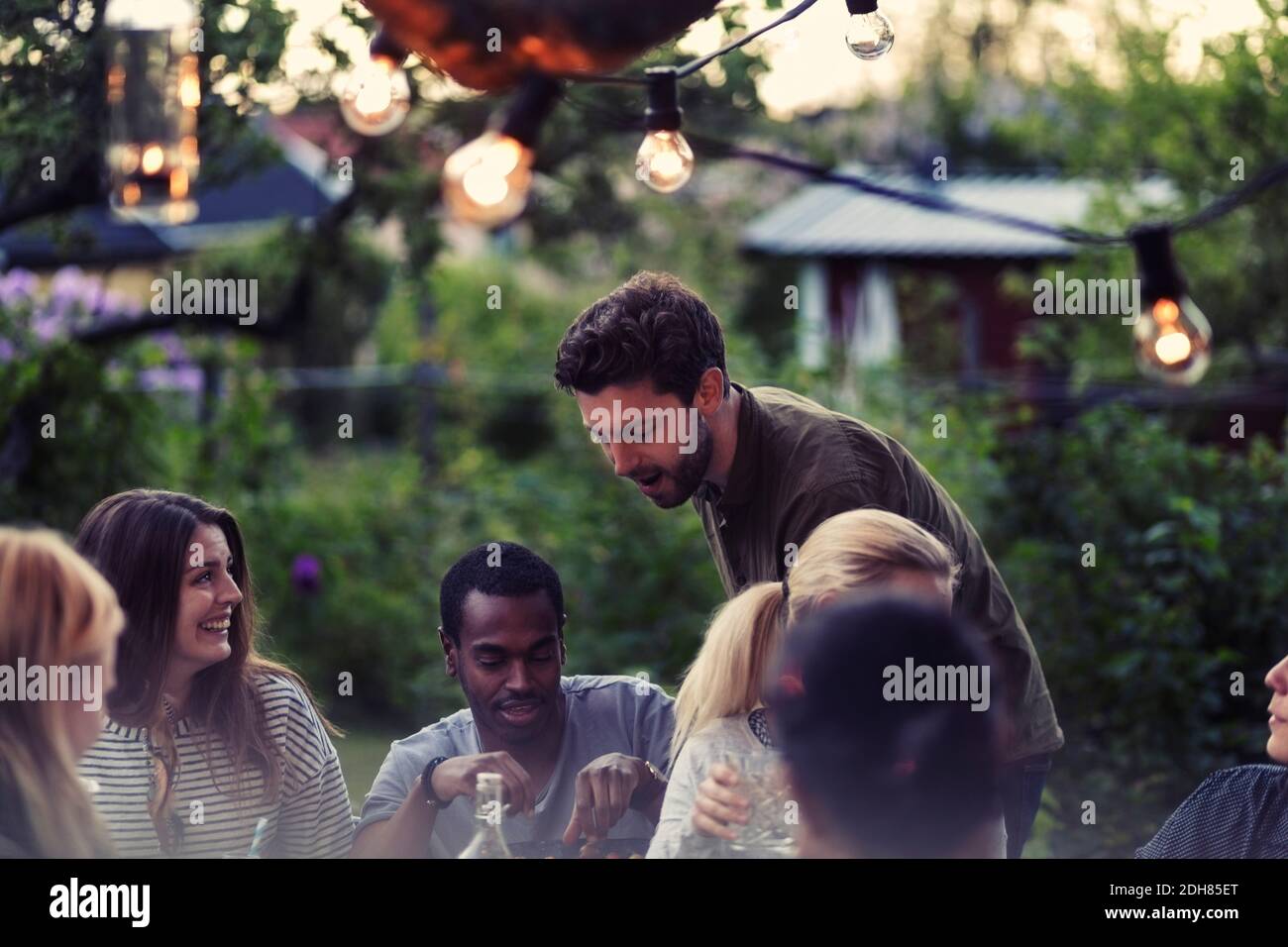 Hispanic man dinner party hi-res stock photography and images - Alamy