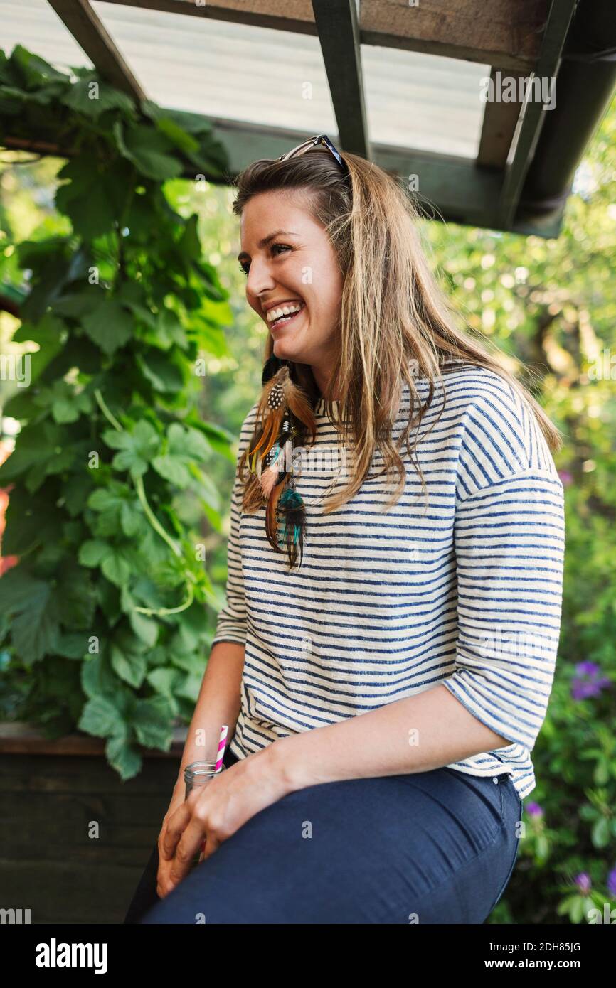 Summer sweden woman cabin hi-res stock photography and images - Alamy