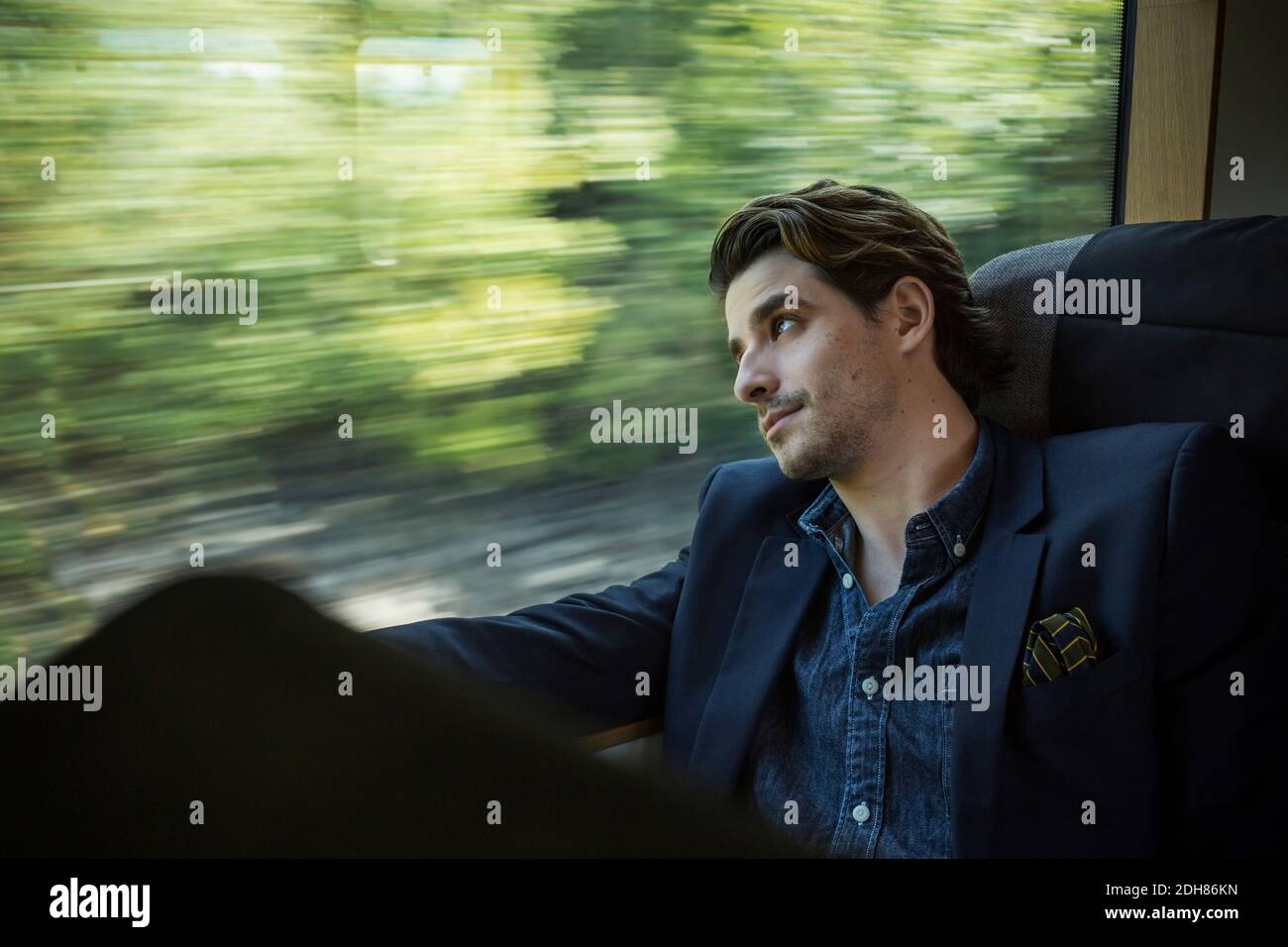 Leaning out of window of train hi-res stock photography and images - Alamy