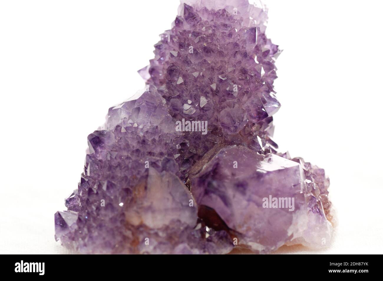 purple pink amethyst crystal mineral sample used in jewelry Stock Photo ...
