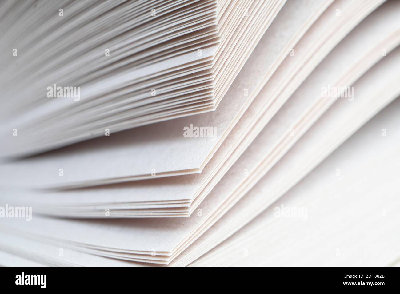 Macro shot of open book. Education and study concept. Close-up of ...