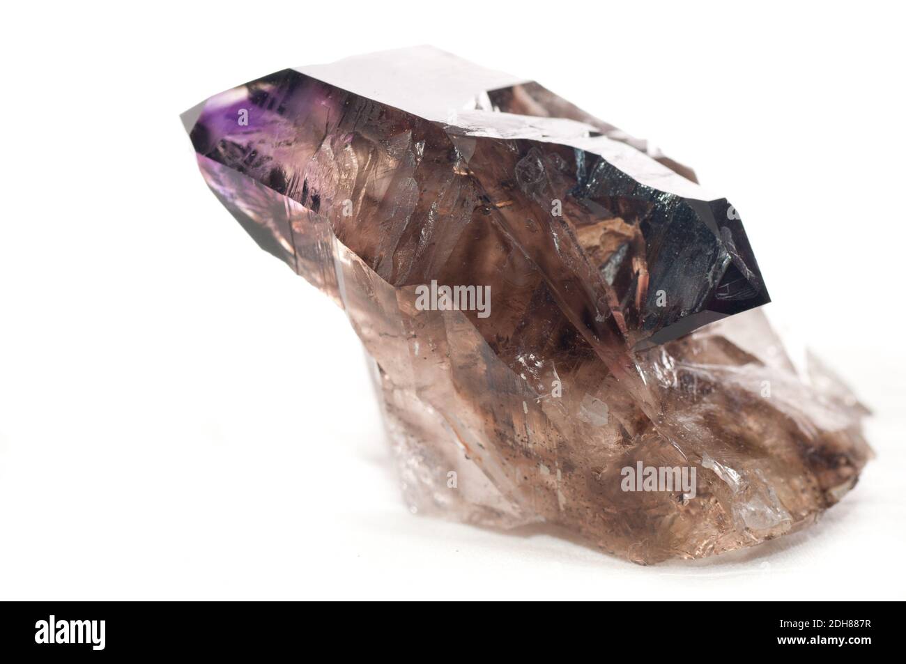 large dirty quartz crystal mineral sample with many facets Stock Photo ...