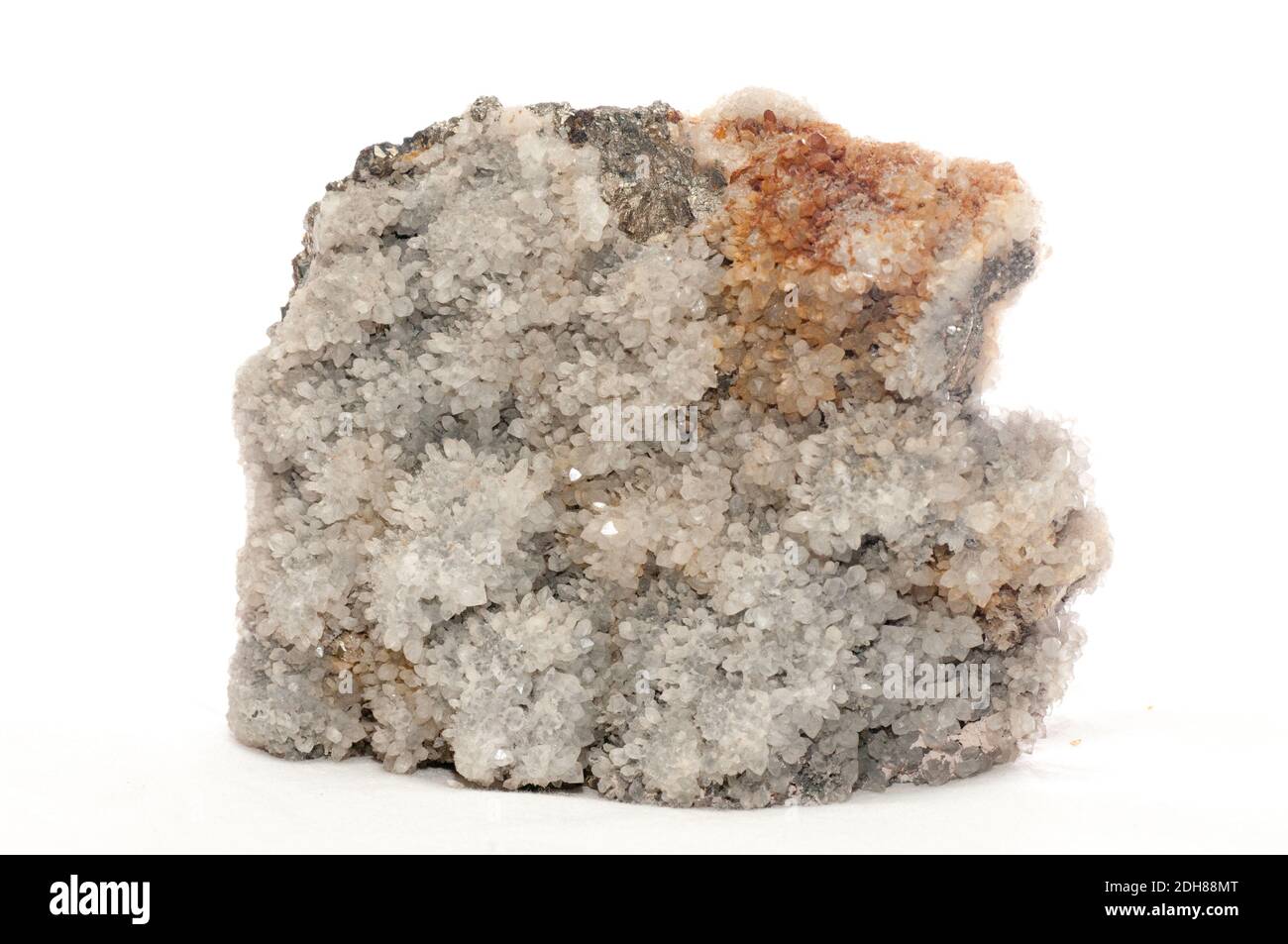 large dirty quartz crystal mineral sample with many facets Stock Photo ...