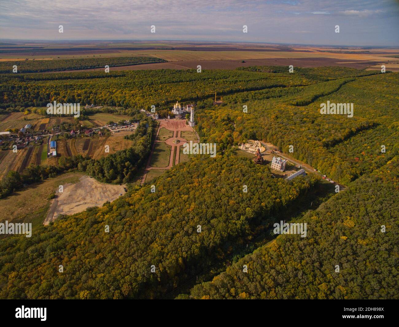 Photo Aerial view of the Marian Spiritual Center Zarvanytsia Stock ...