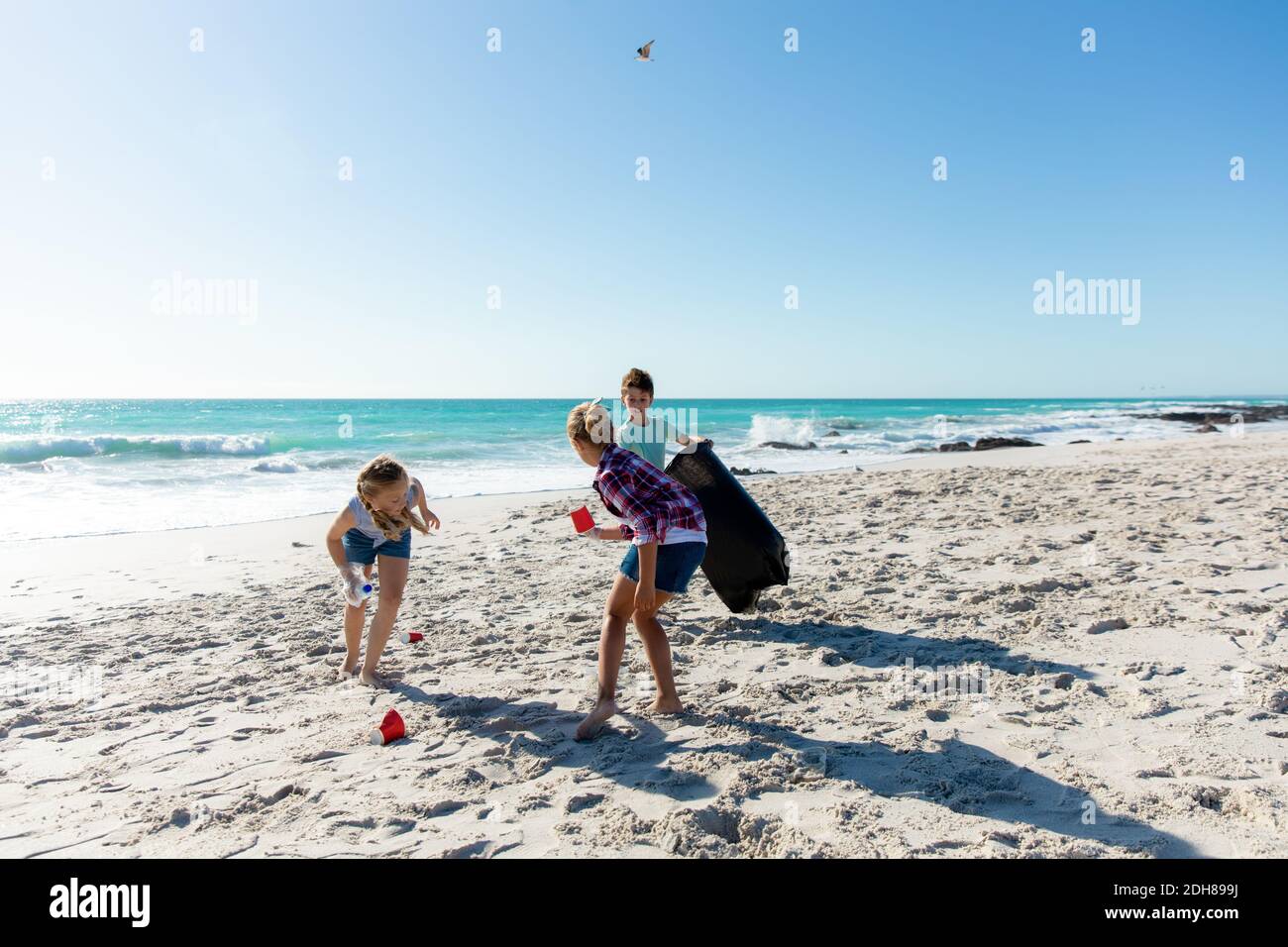 Female siblings cleaning hi-res stock photography and images - Alamy