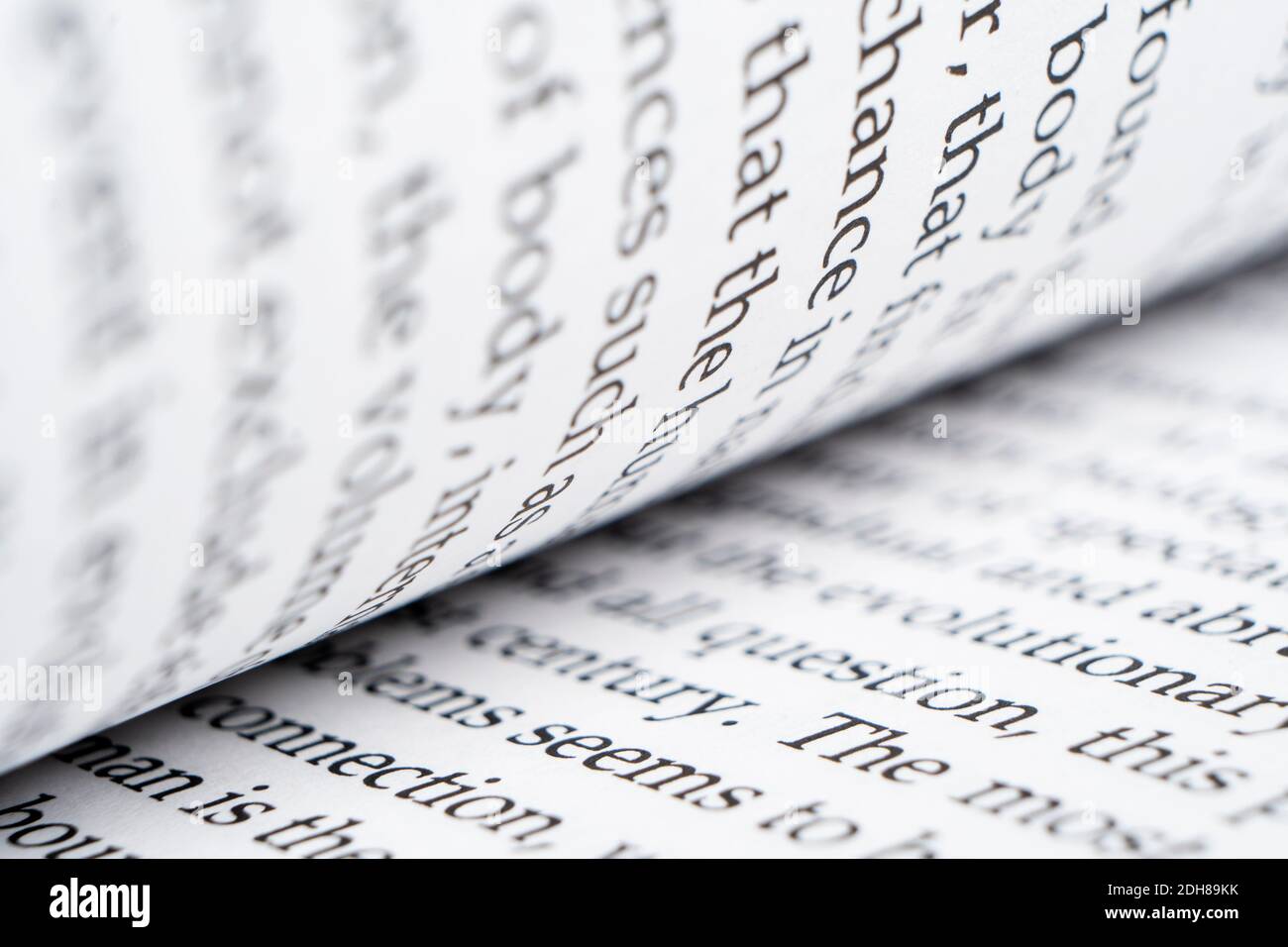 Macro shot of open book. Education and study concept. Close-up of ...