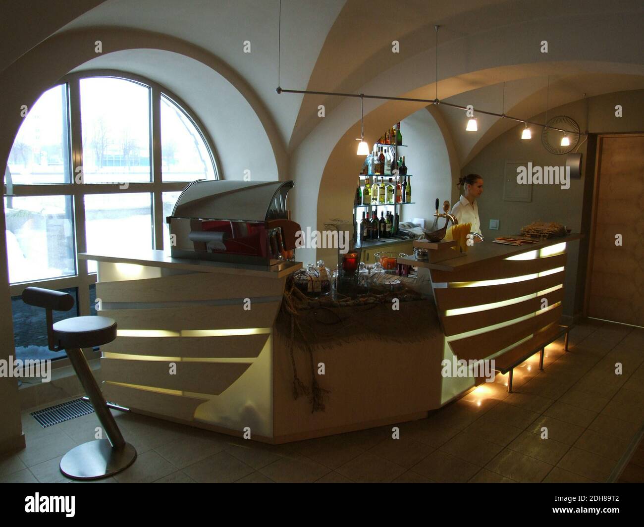 Bar, drinks, hotel in Liepaja Stock Photo - Alamy