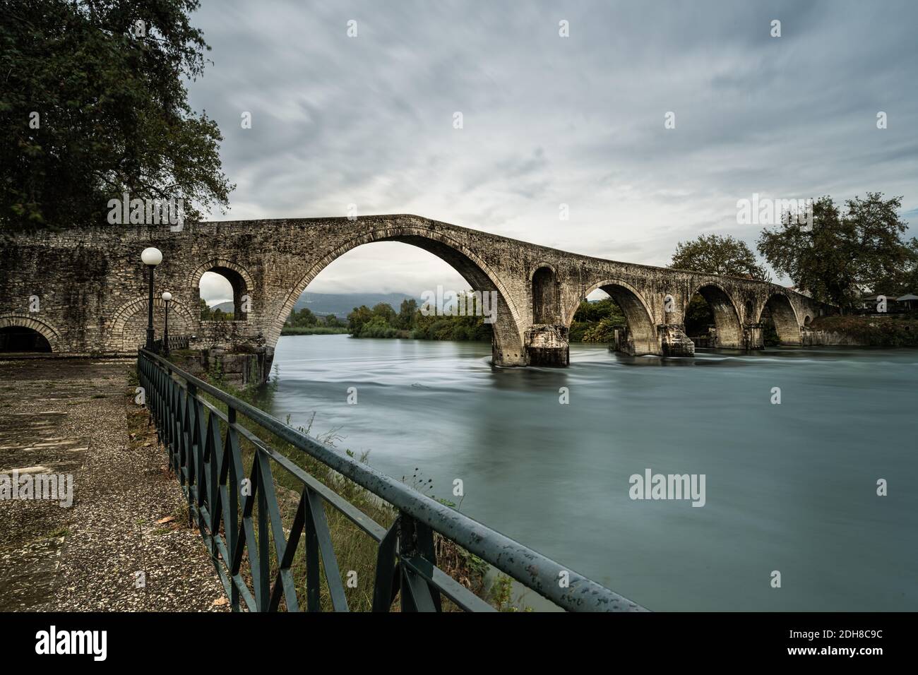 Old arch bridges in Epirus area in Greece.. Arta , Giannena Stock Photo ...