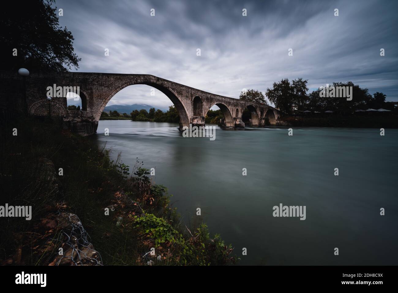 Old arch bridges in Epirus area in Greece.. Arta , Giannena Stock Photo ...