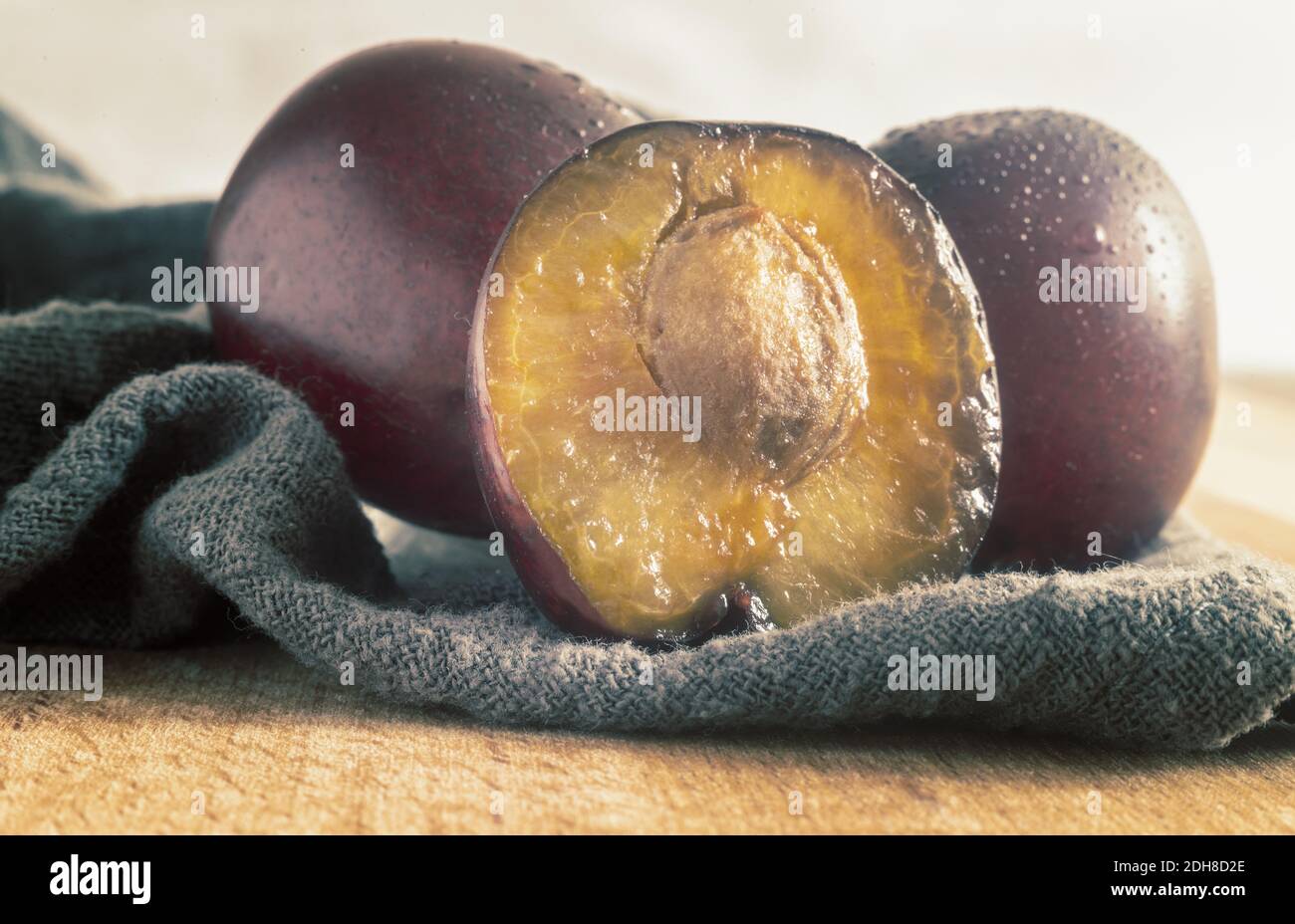 Half Of Plum High Resolution Stock Photography and Images - Alamy