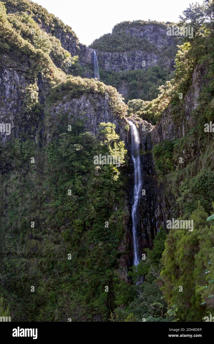 Risco waterfall, Madeira, Portugal Stock Photo - Alamy