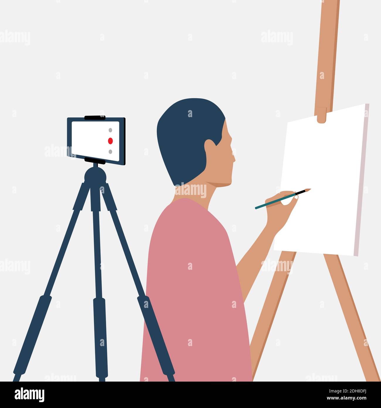 Watercolor tutorial Stock Vector Images - Alamy