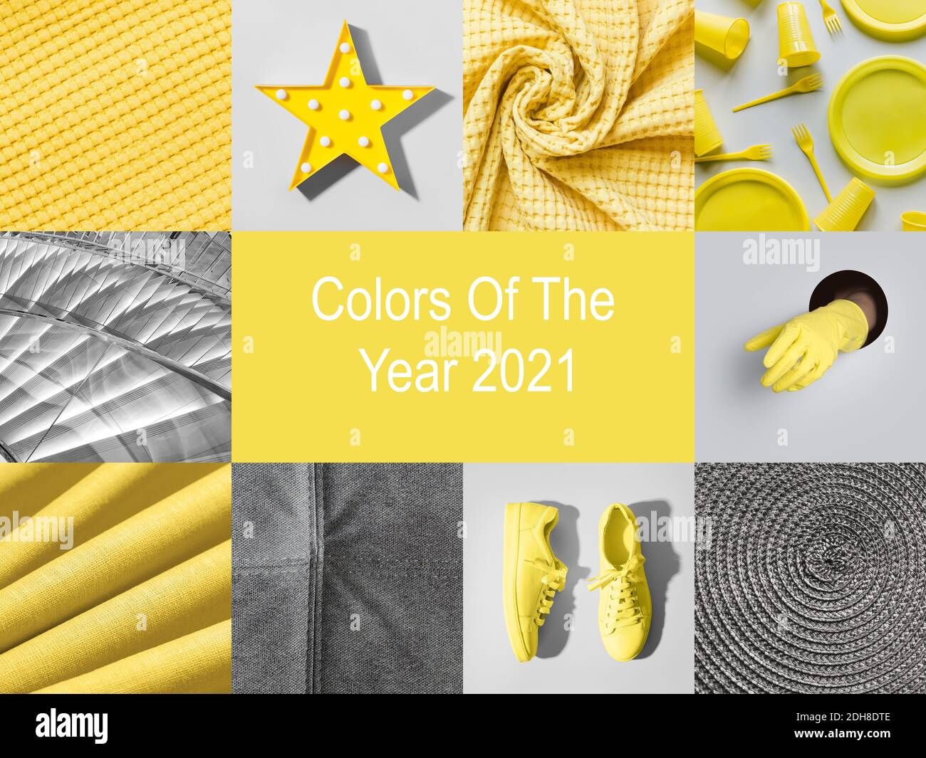 Fashion Color Yellow Collage