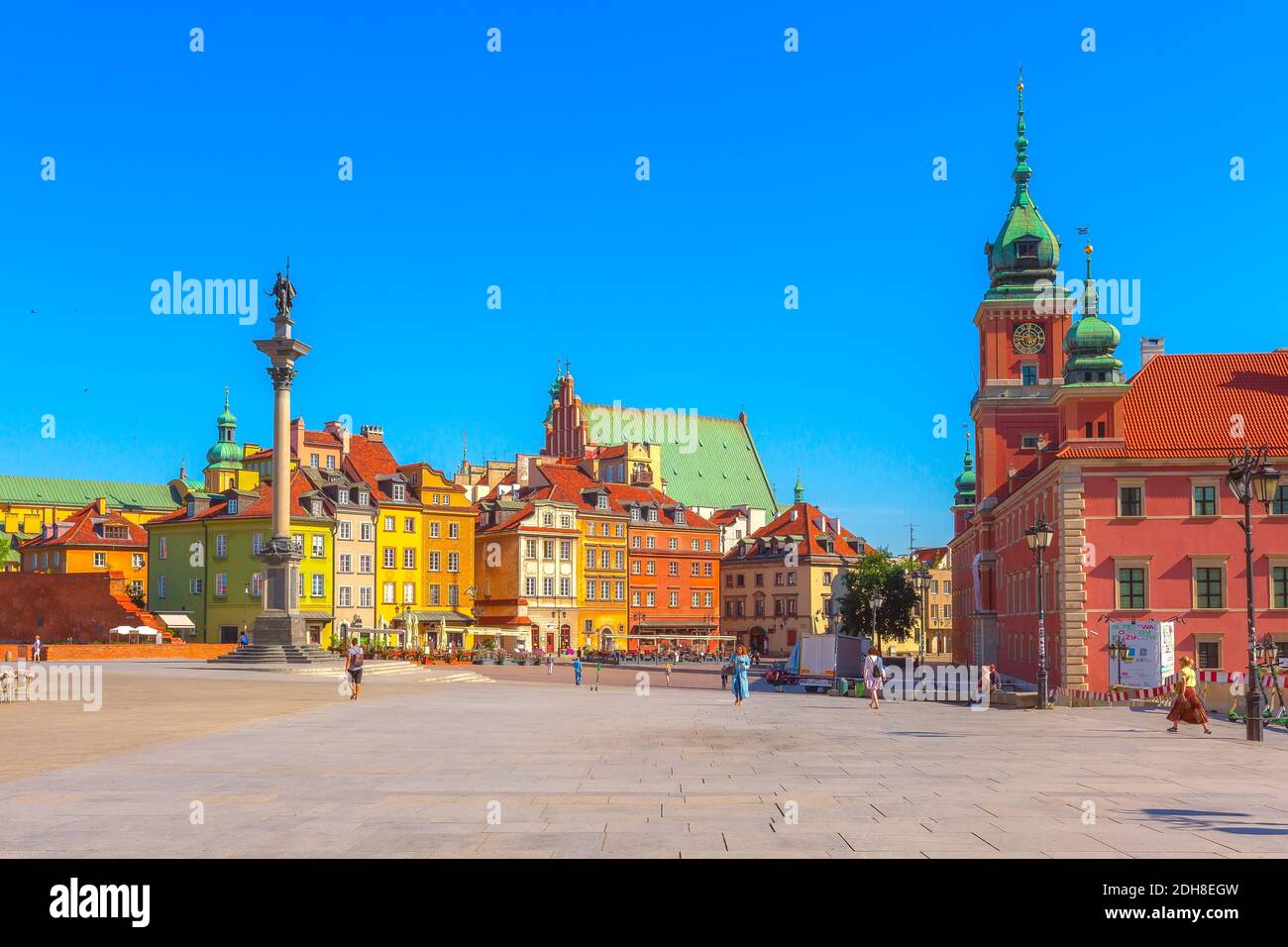 Warsaw, capital of Poland castle square Stock Photo - Alamy