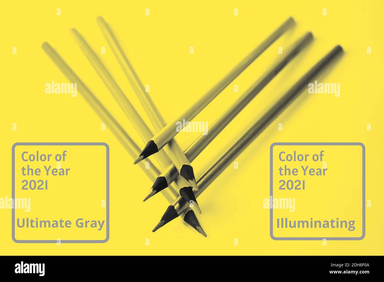 Abstract bright illuminating yellow and gray colours background with ...