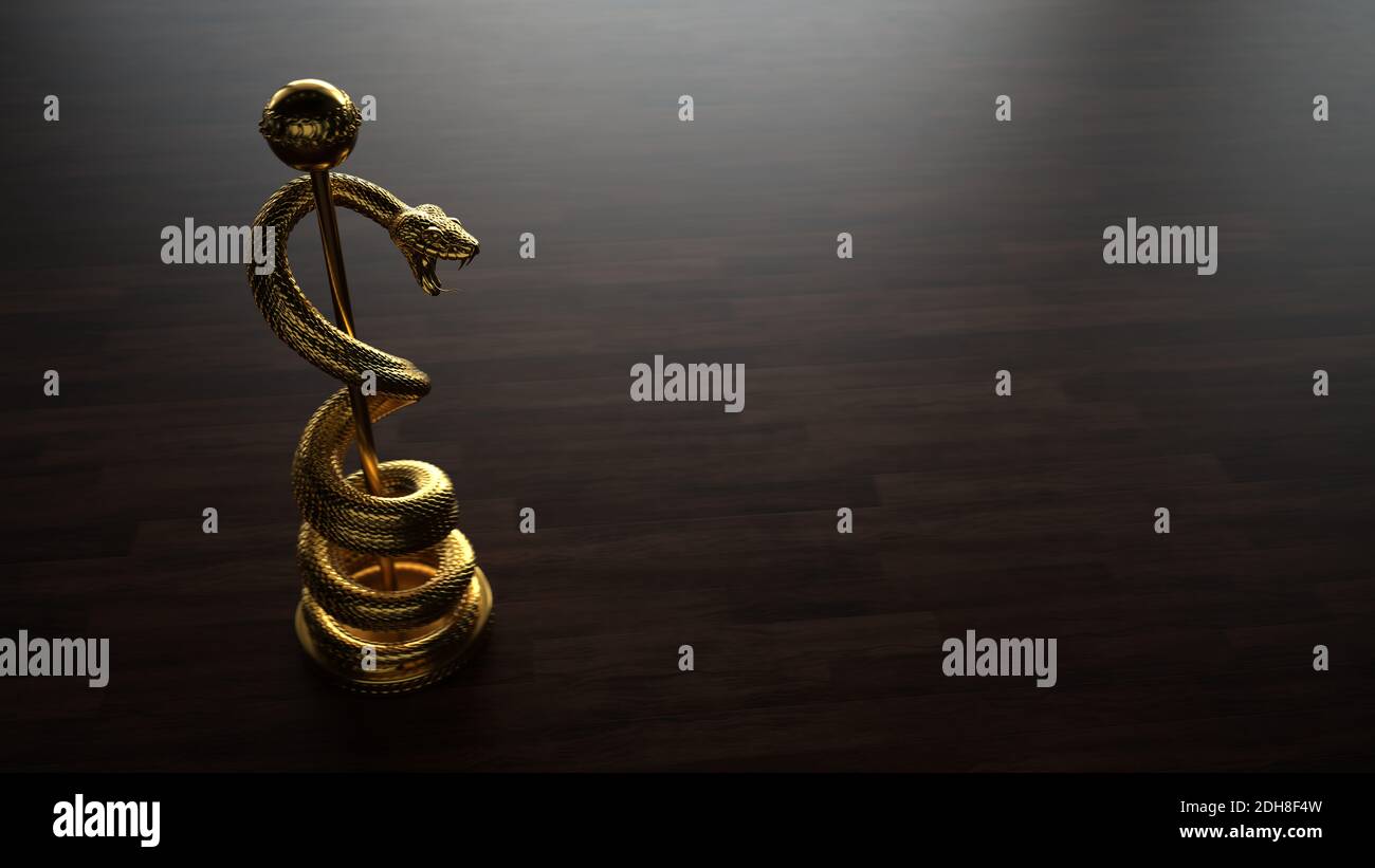 Caduceus, snake and staff hi-res stock photography and images - Alamy