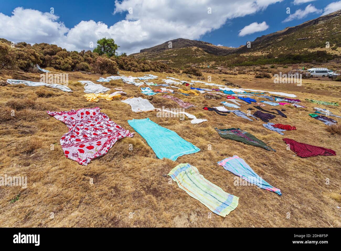 Drying clothes on ground hi-res stock photography and images - Alamy