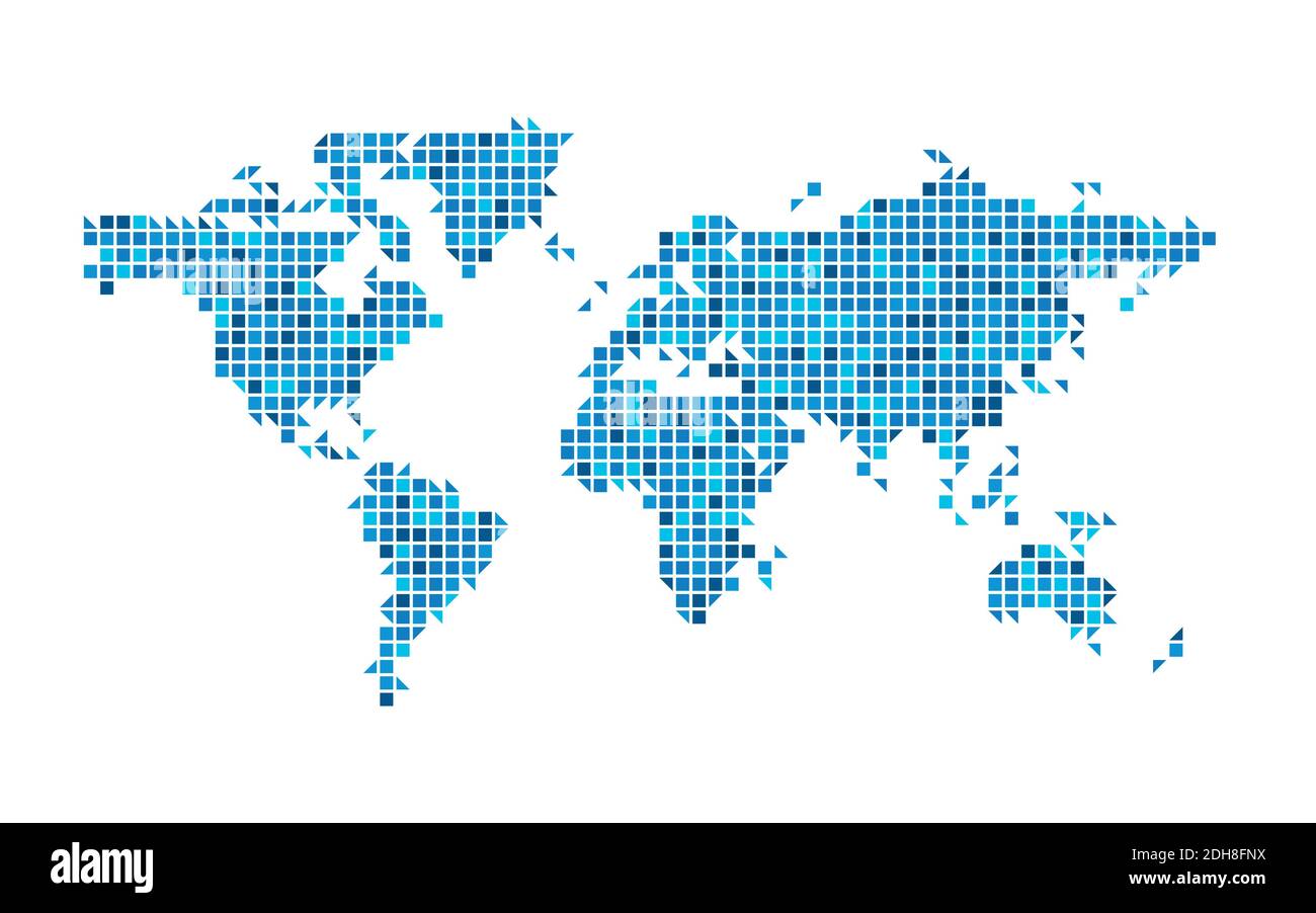Blue tiled map Stock Vector Images - Alamy