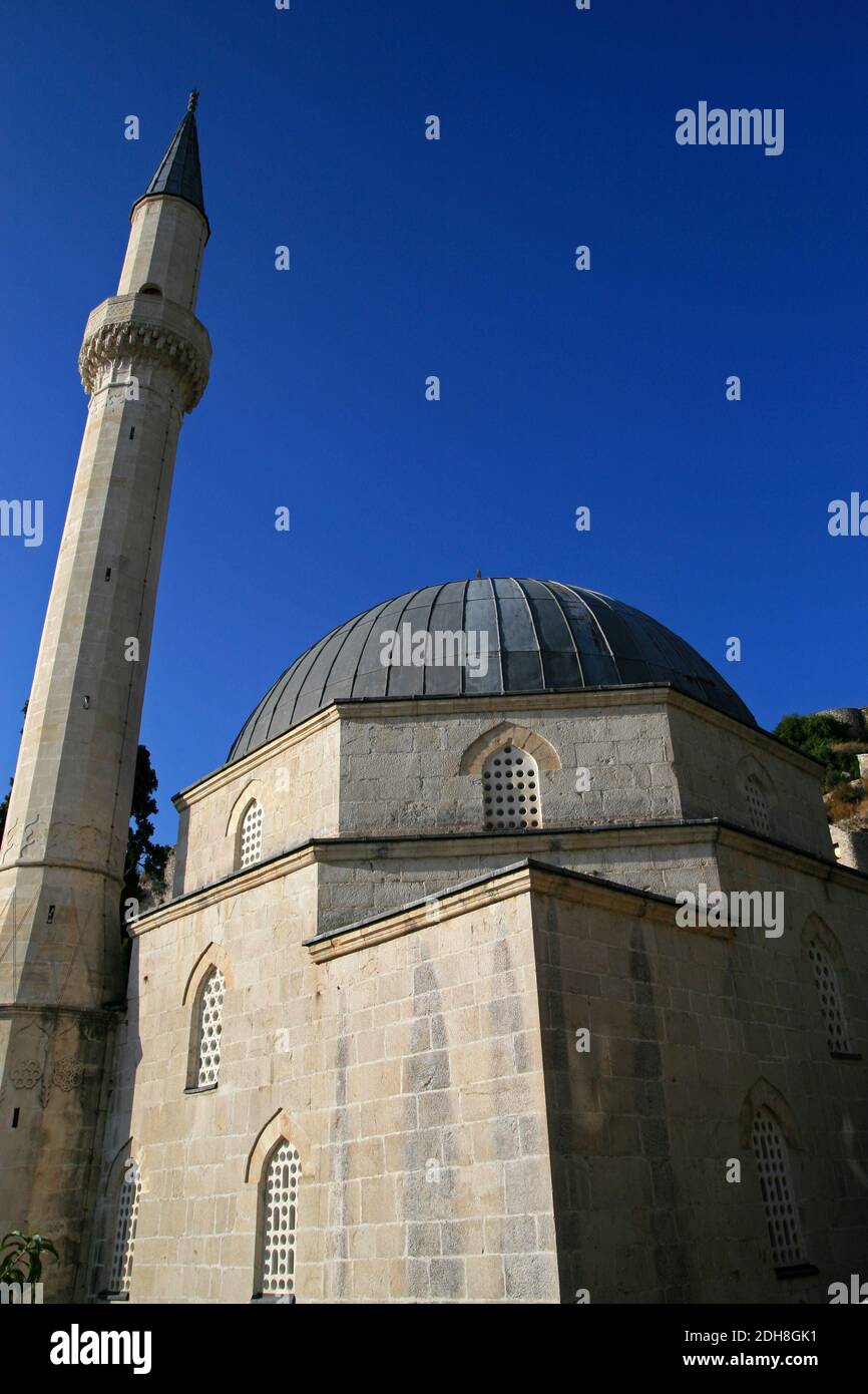 Hajji Alija mosque, Pocitelj, Bosnia and Herzegovina Stock Photo - Alamy