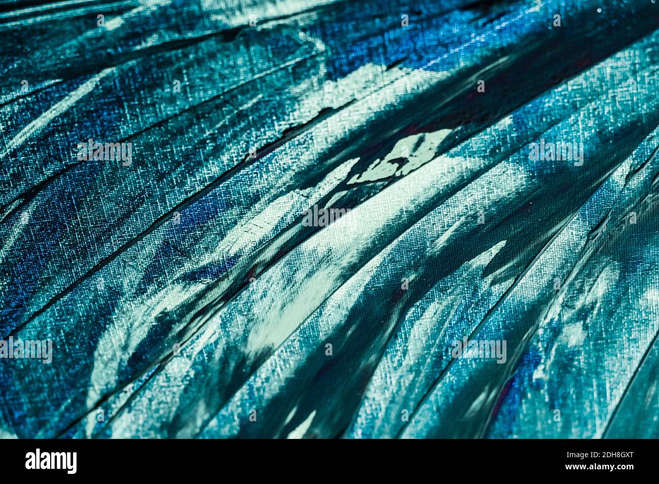 Turquoise abstract background, painting and art Stock Photo - Alamy
