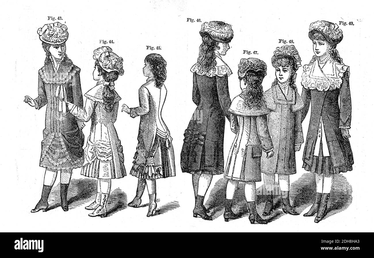 1880s childrens dresses hi-res stock photography and images - Alamy