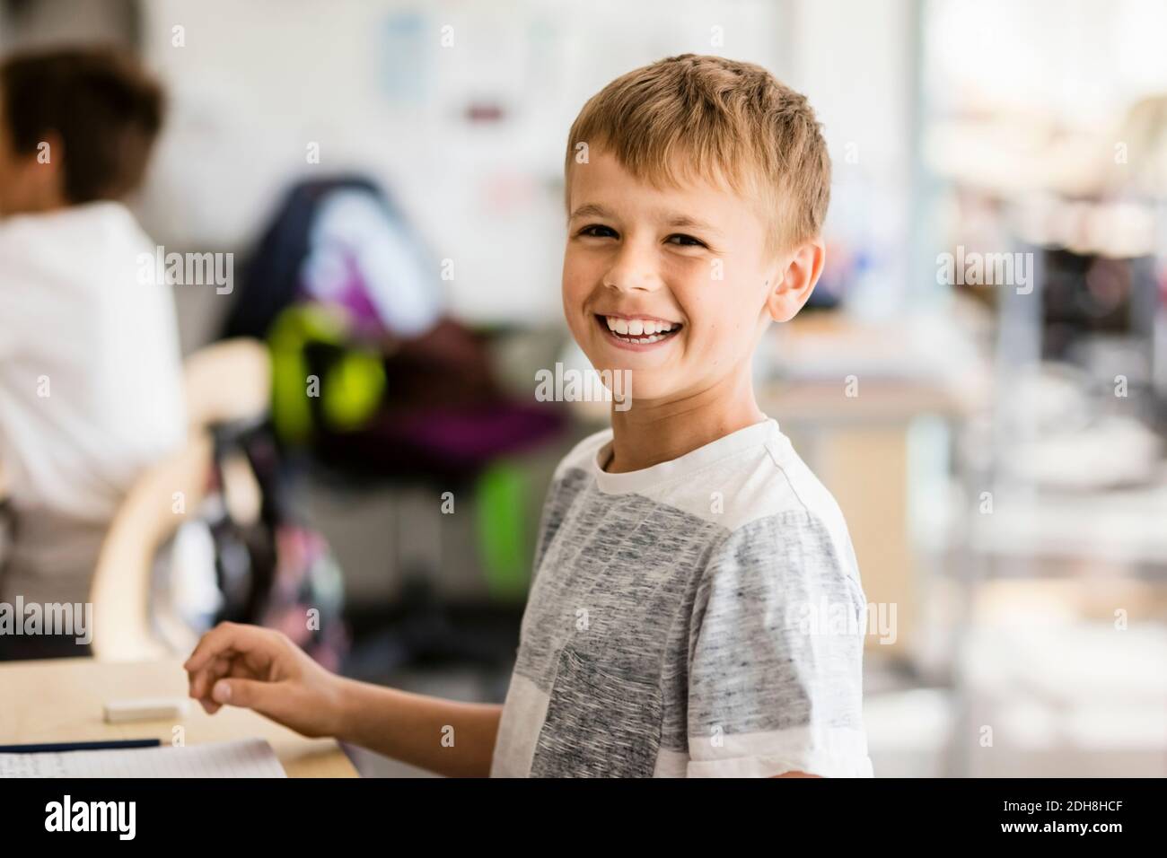 School boy desk 10 years hi-res stock photography and images - Alamy