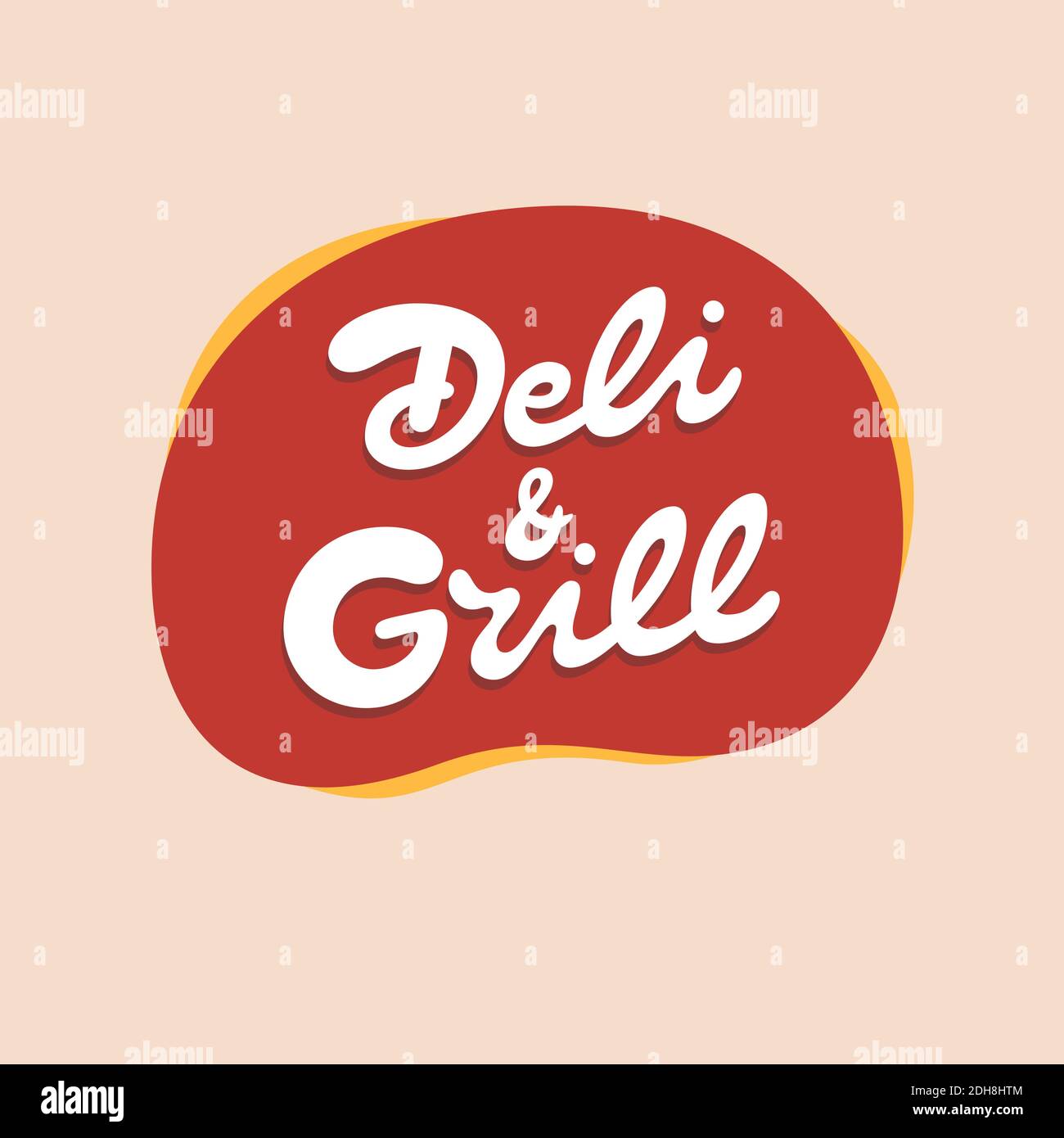 Deli Grill vector inscription Stock Vector Image & Art - Alamy