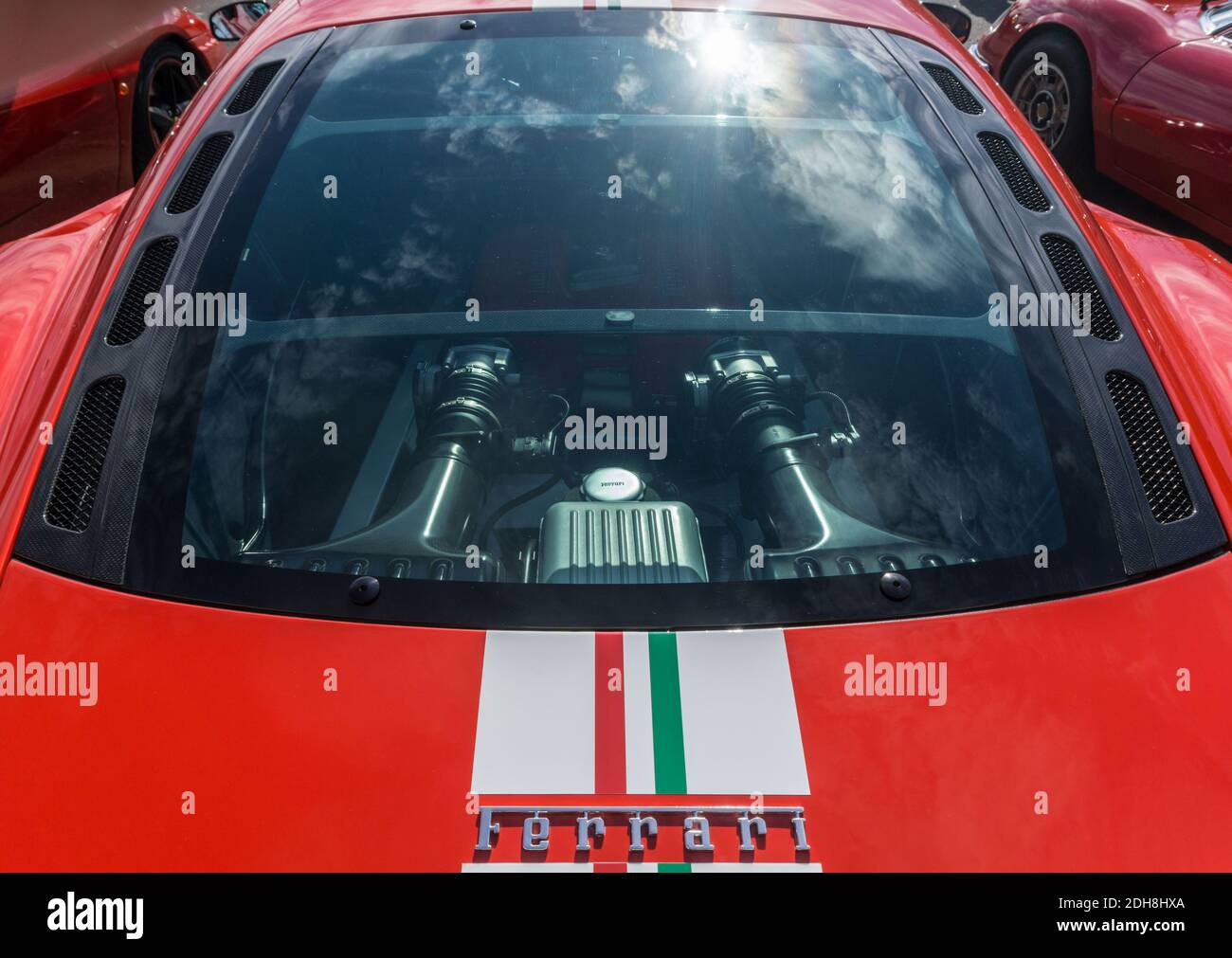 Ferrari racing stripes hi-res stock photography and images - Alamy