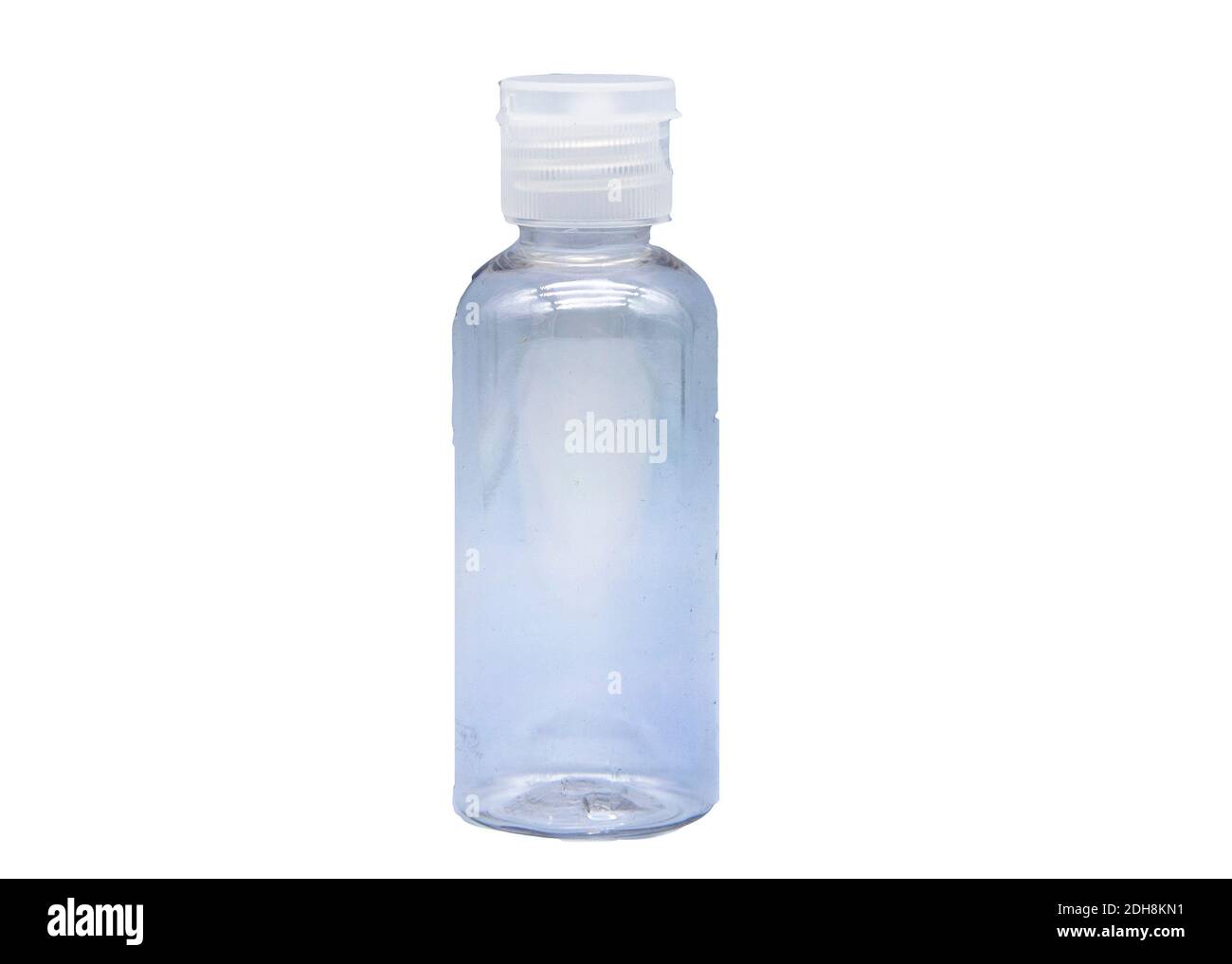 Transparent empty cosmetic bottles and jars on a white background Stock ...