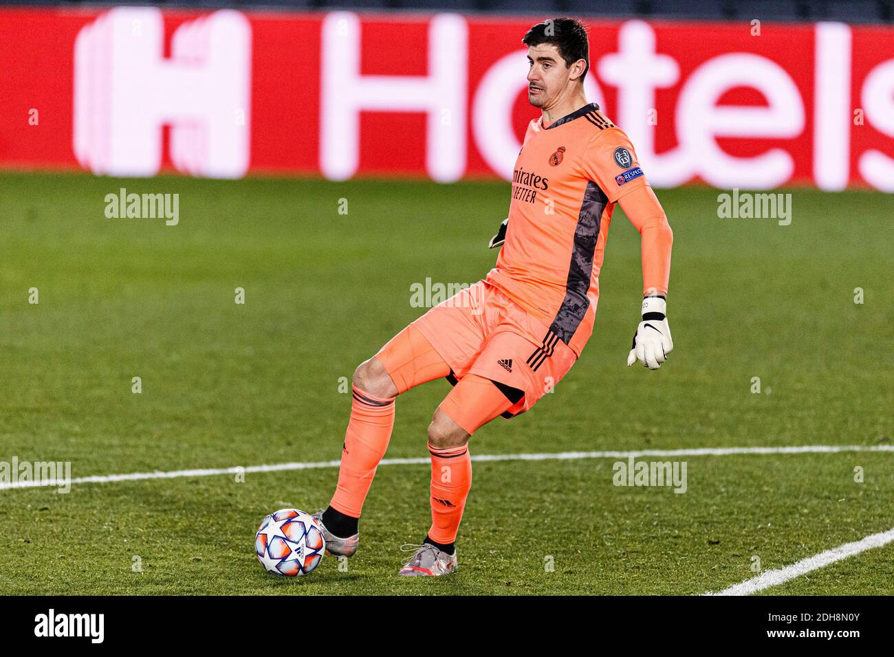 Madrid, Spain. 9th Dec, 2020. Goalkeeper Thibaut Courtois of Real ...