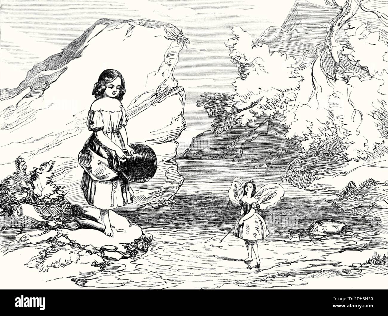 Patty and the Fairy of the Spring from Patty and her pitcher a Fairy ...