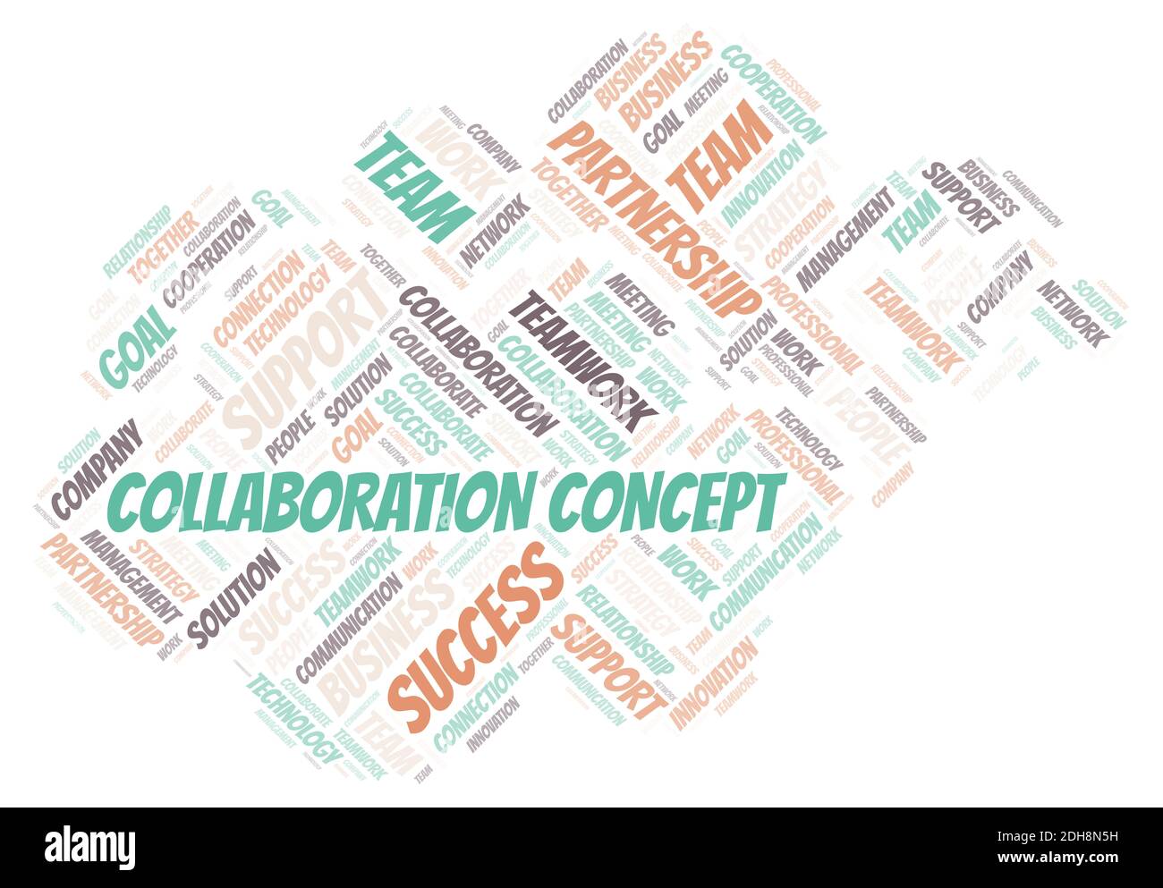 Collaboration concept word cloud background Cut Out Stock Images ...