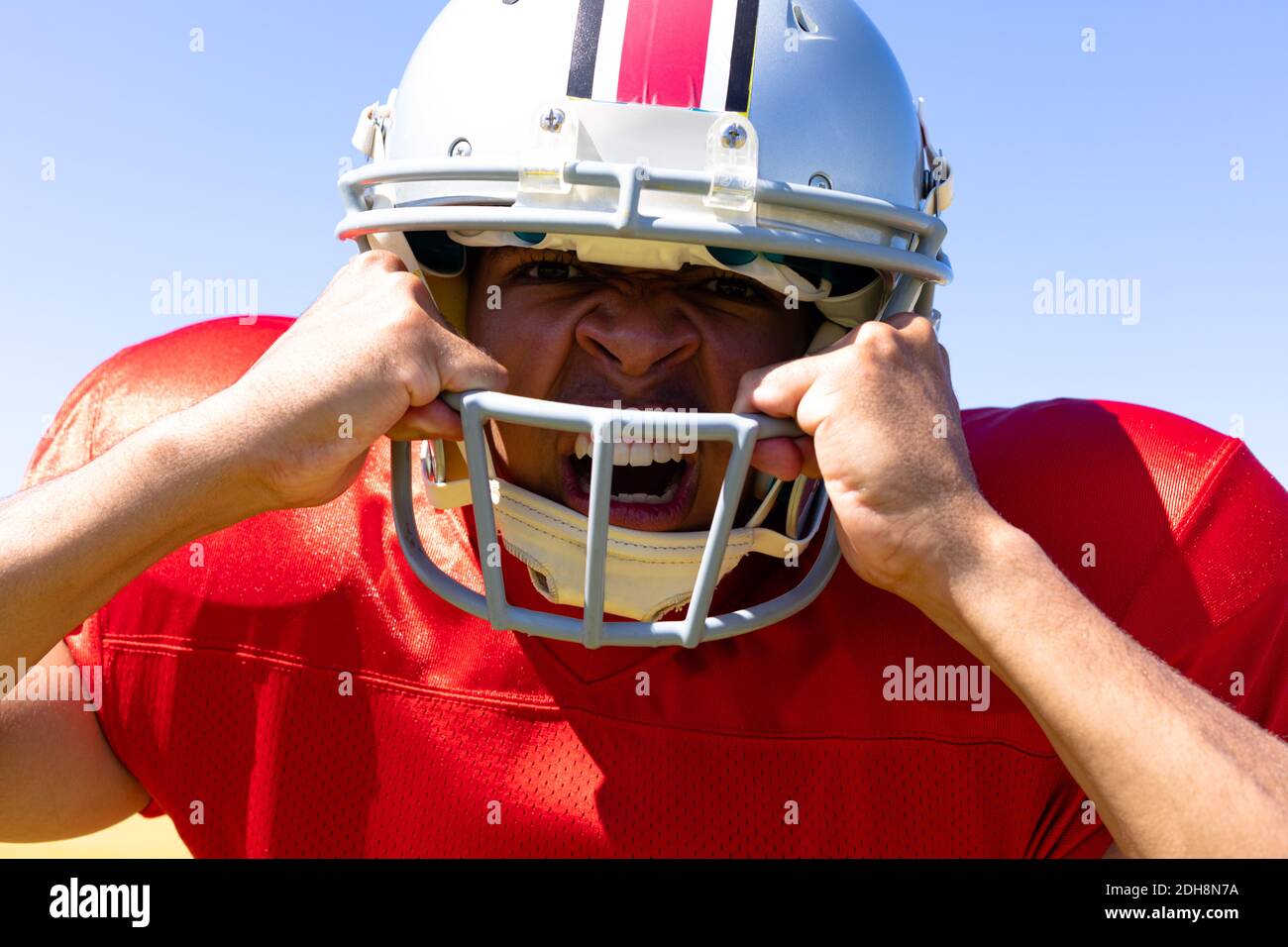 Football player angry Stock Photo - Alamy