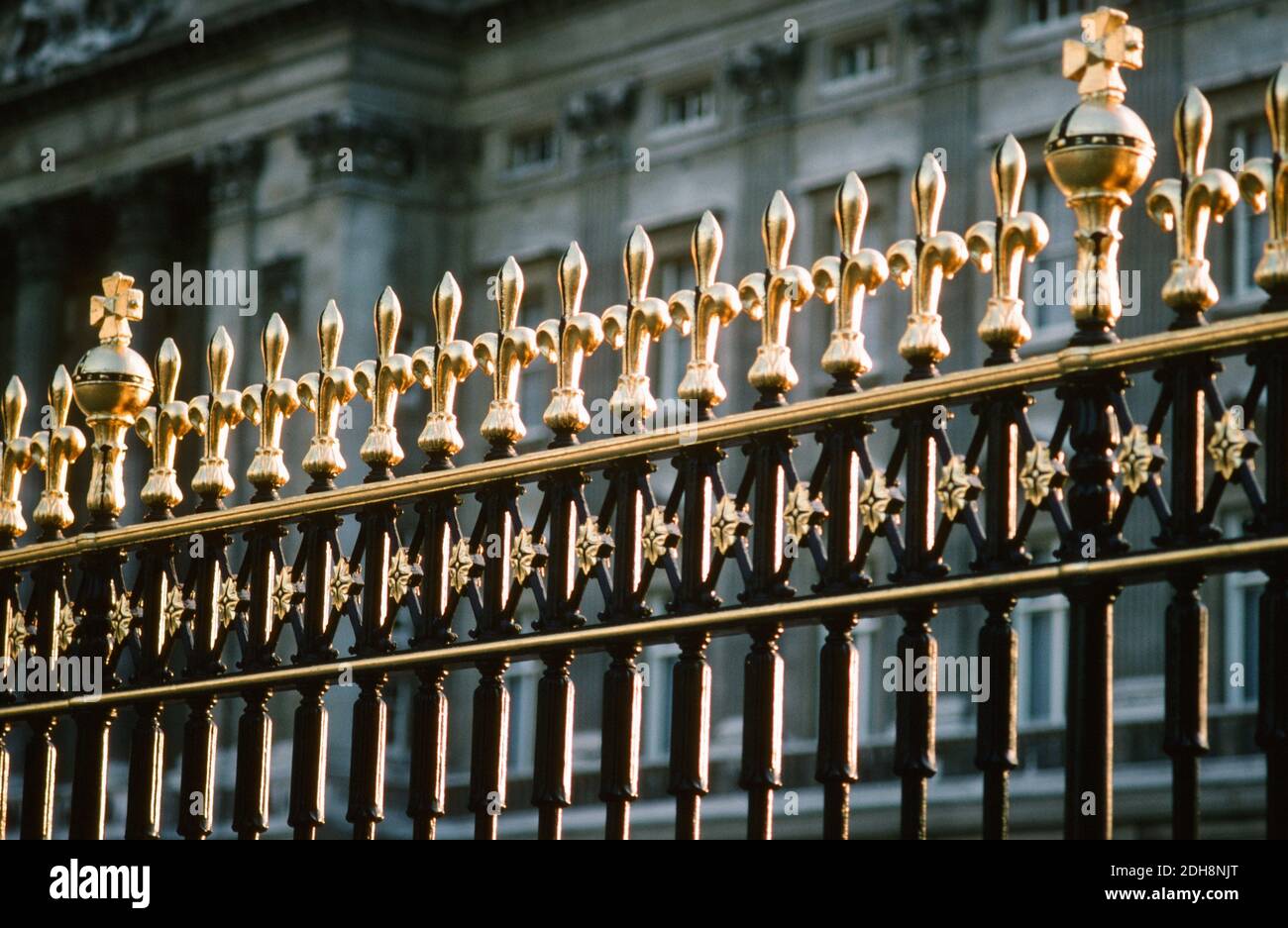 Ornate Railings, Buckingham Palace, The Mall, London. UK Stock Photo ...