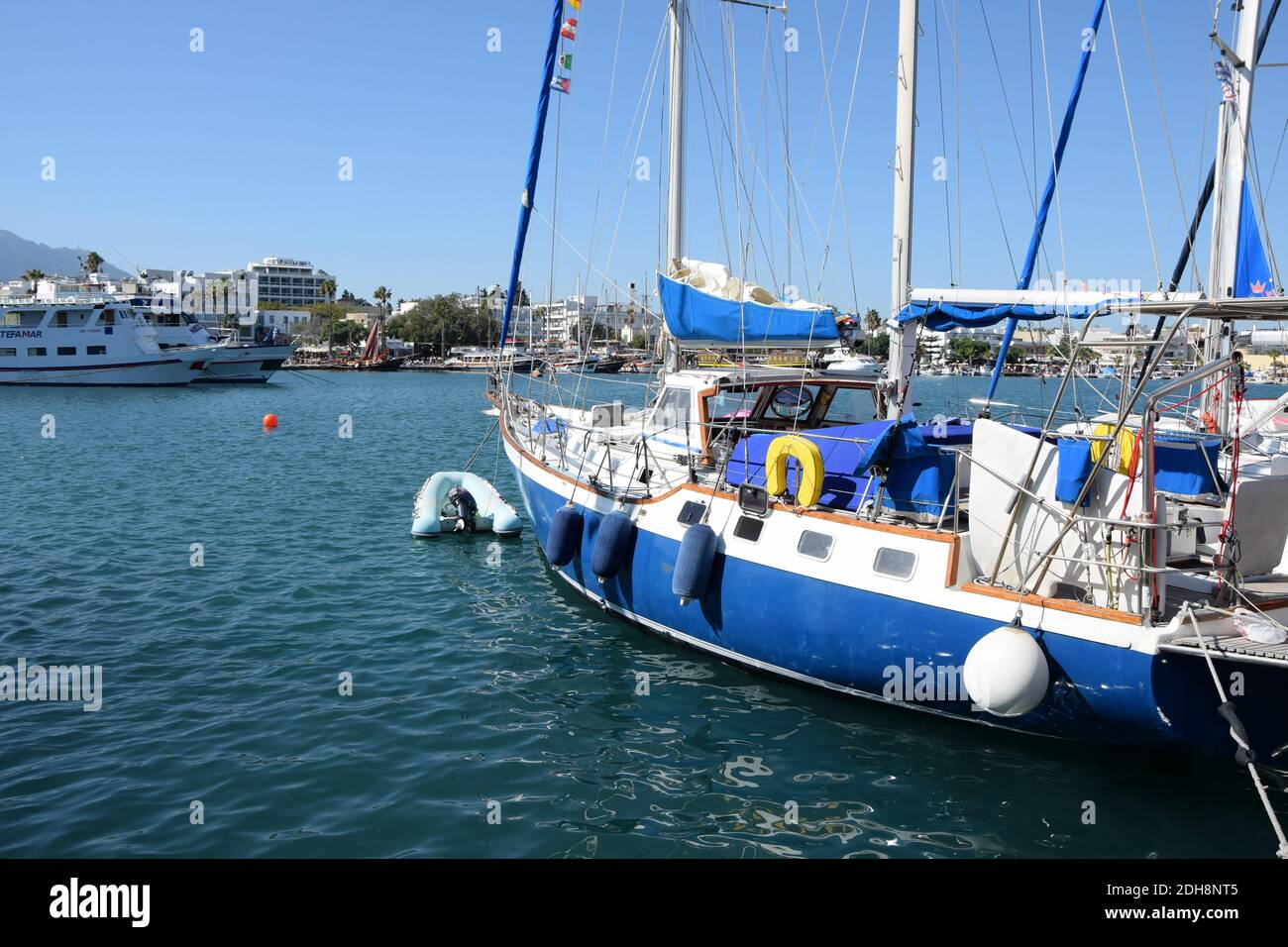 Port in Kos town Stock Photo - Alamy
