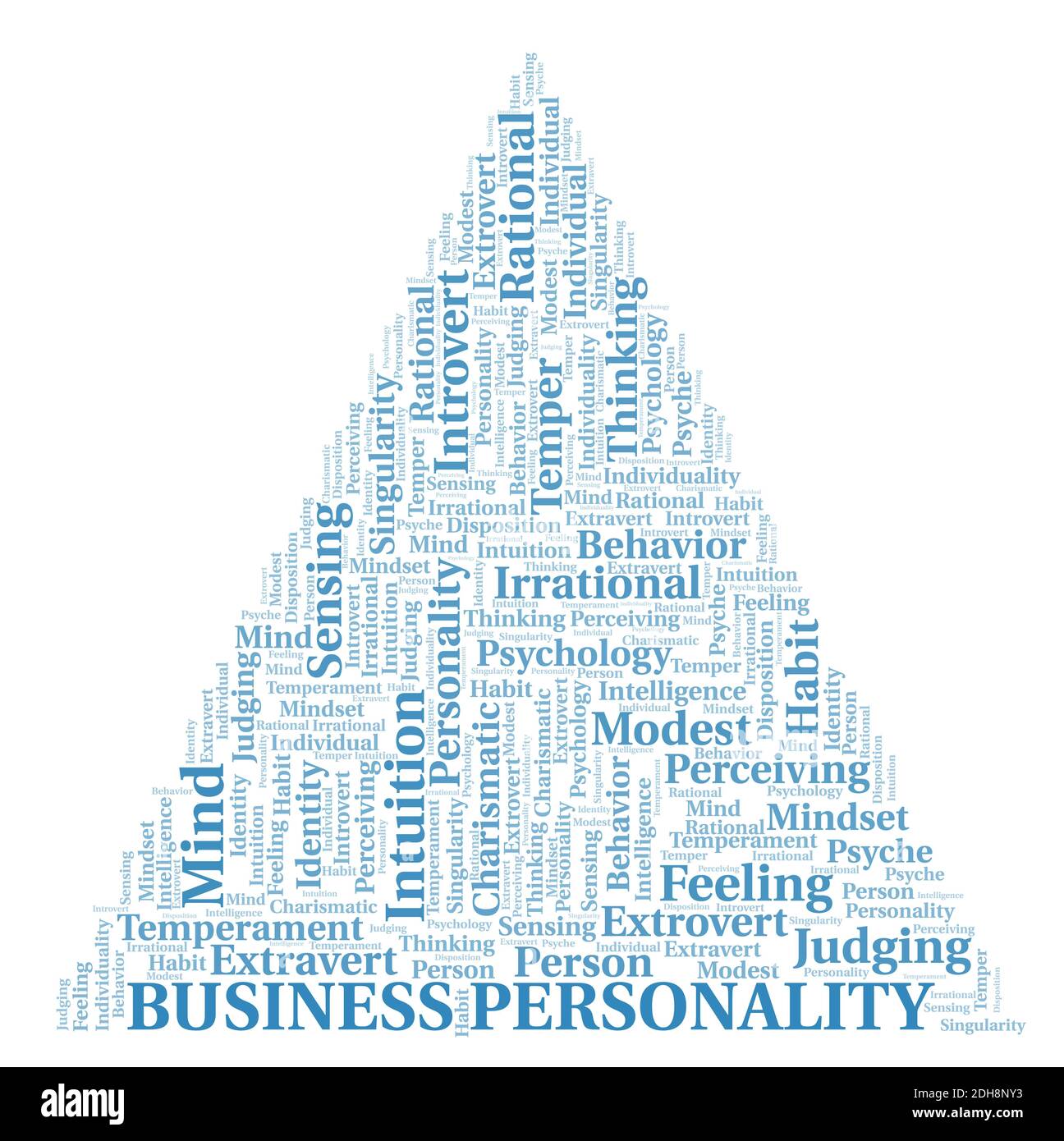 Business Personality typography word cloud create with text only Stock ...