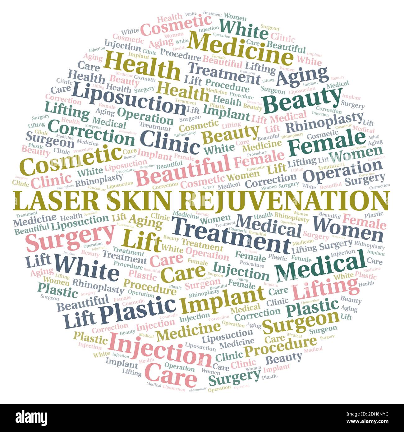 Laser Skin Rejuvenation typography word cloud create with text only ...