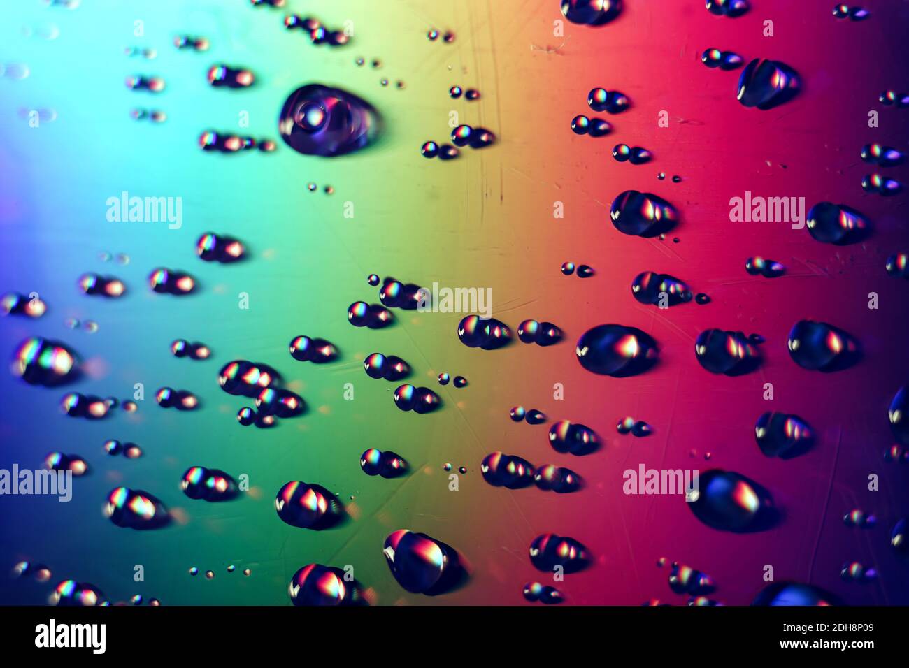 Beautiful abstraction multi colored water drop. Background pattern for ...