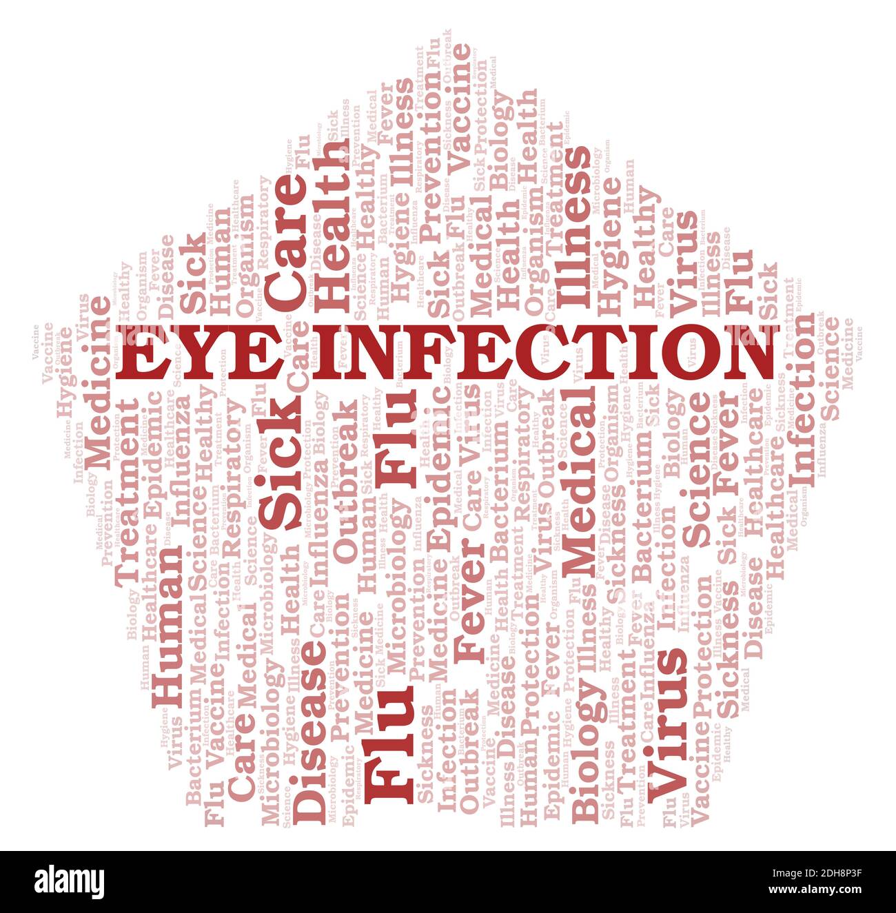 Eye Infection typography word cloud create with text only Stock Photo ...