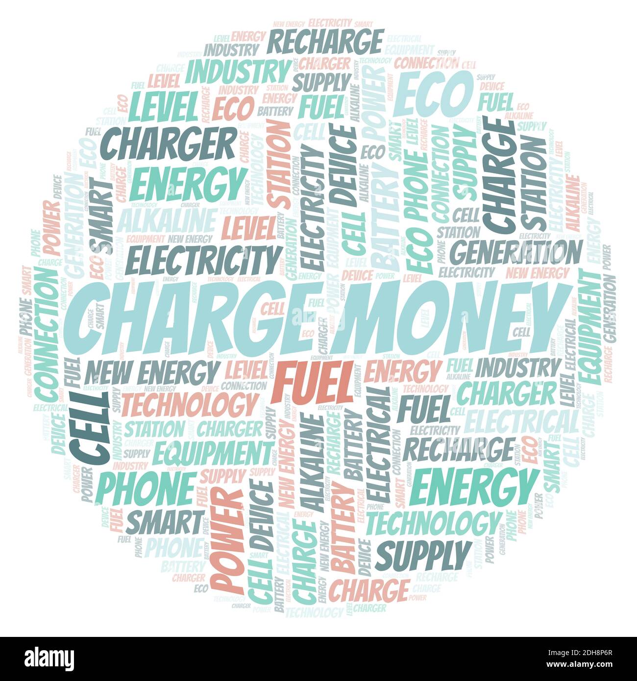 Charge Money typography word cloud create with text only Stock Photo ...