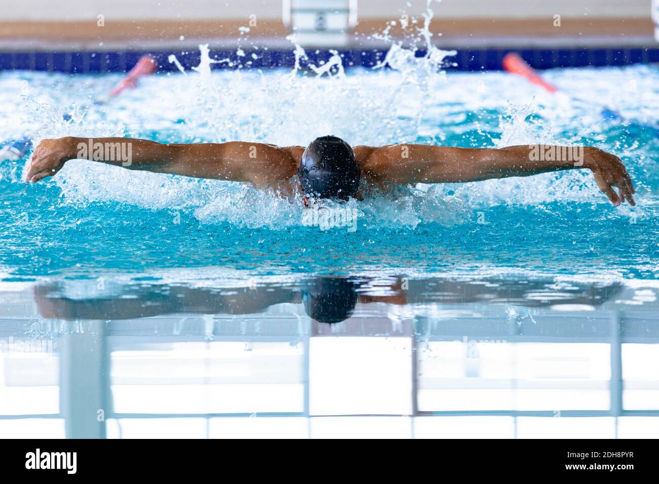 Swimmer swimming in the pool Stock Photo - Alamy